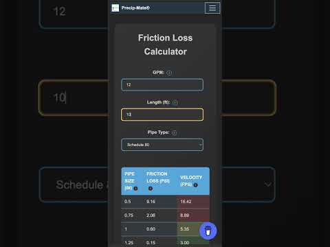 NEW: Pro-Grade Sprinkler Friction Loss Calculator | Save Time on System Design #SprinklerSystem #diy