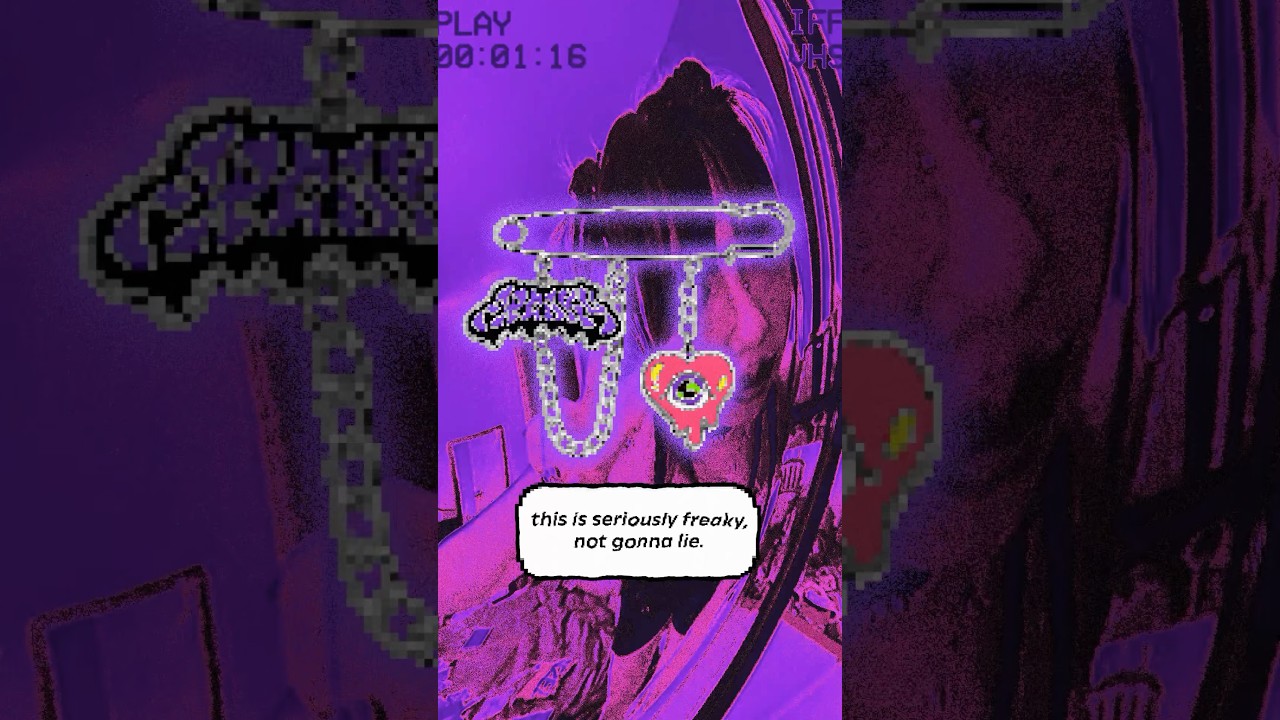 FRE@KY PIN SET AVAILABLE NOW #3d #pixelart #weirdcore #y2k #retrowave #motiongraphics