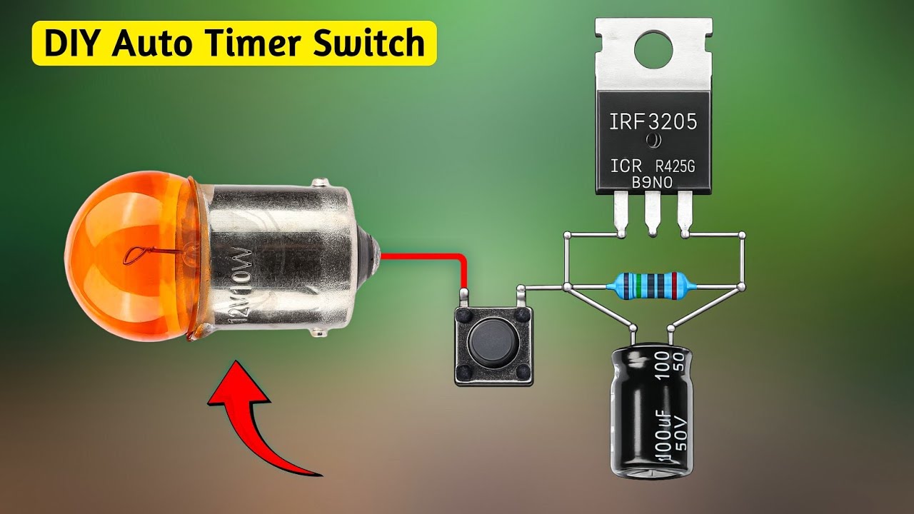 How to Make Simple Delay Timer ⏱️ Switch Circuit | DIY electronics project