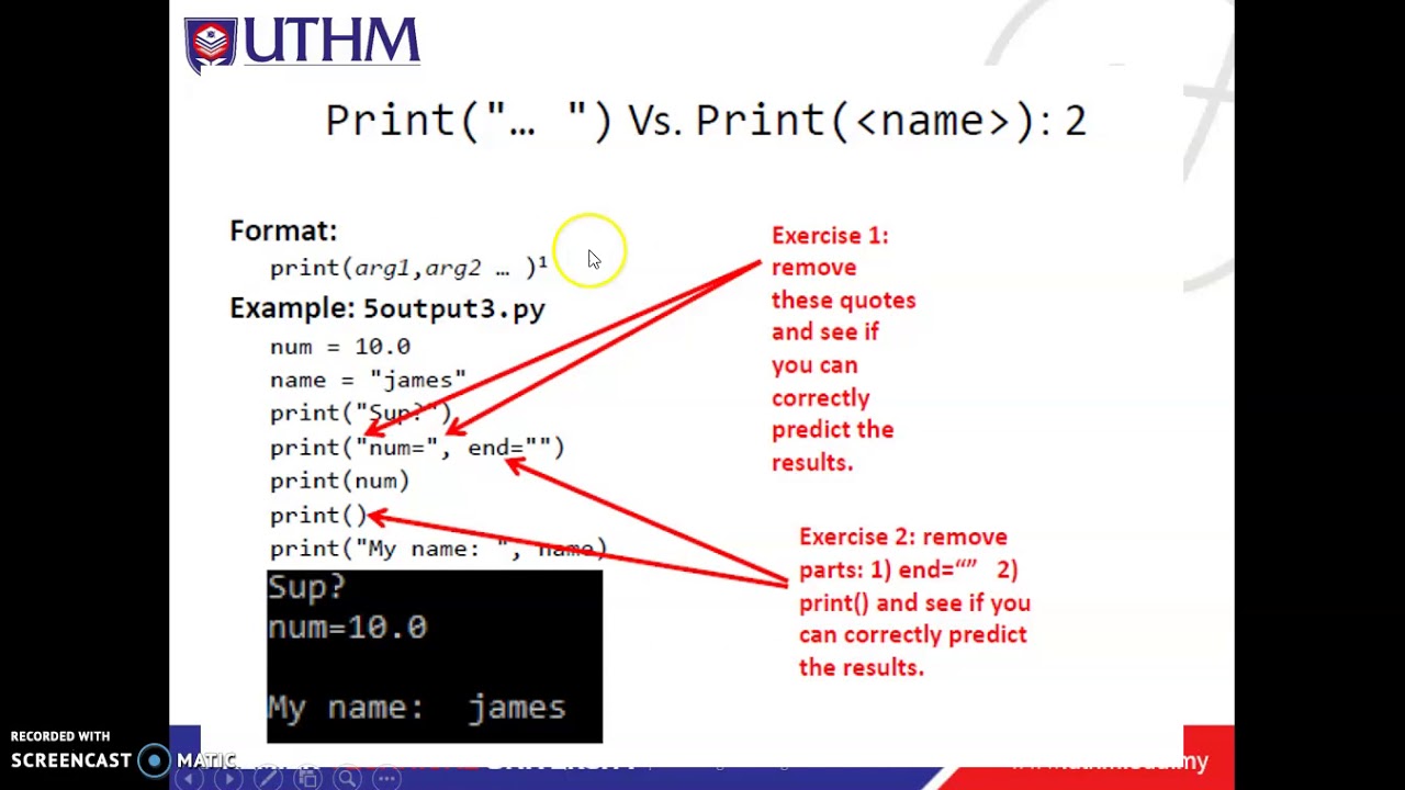 Programming element part 1