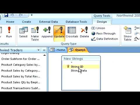 How to Create an Update Action Query in Microsoft Access