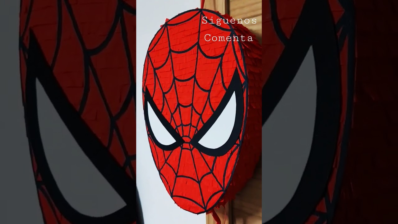 piñata hombre araña fácil estilo tambor