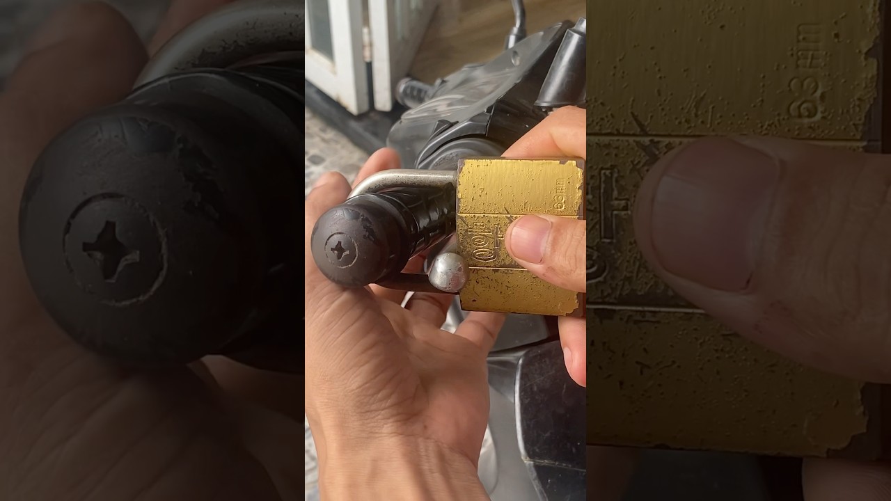 Smart Way to Lock Your Bike and Prevent Theft #BikeLock #AntiTheft #SmartSecurity