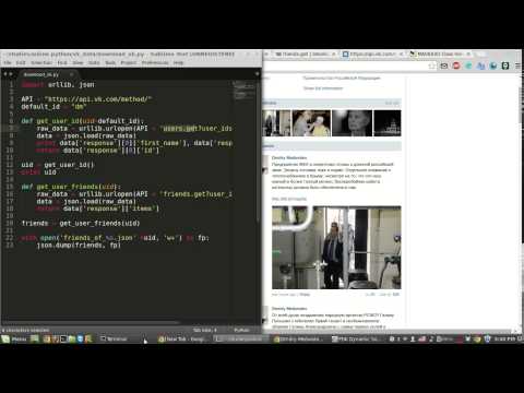 How to download data from vk.com with python?