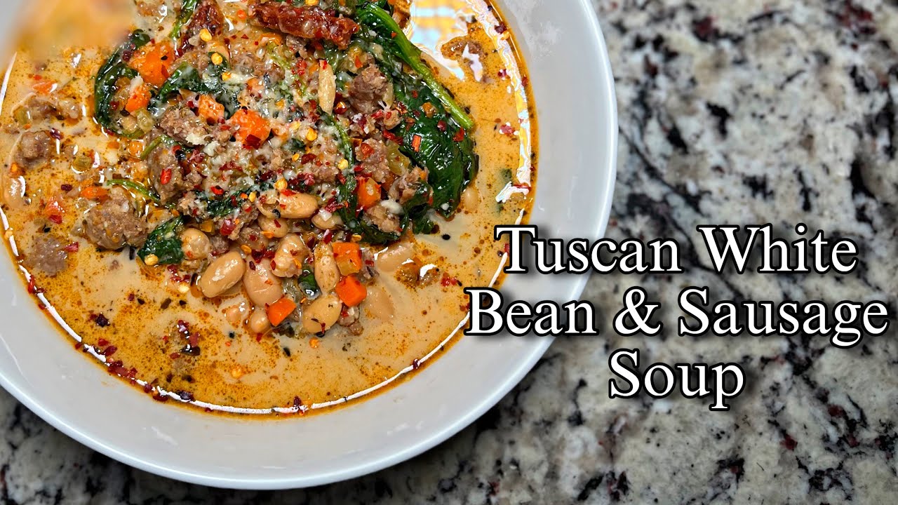 Tuscan White Bean & Sausage Soup | How To Make Soup