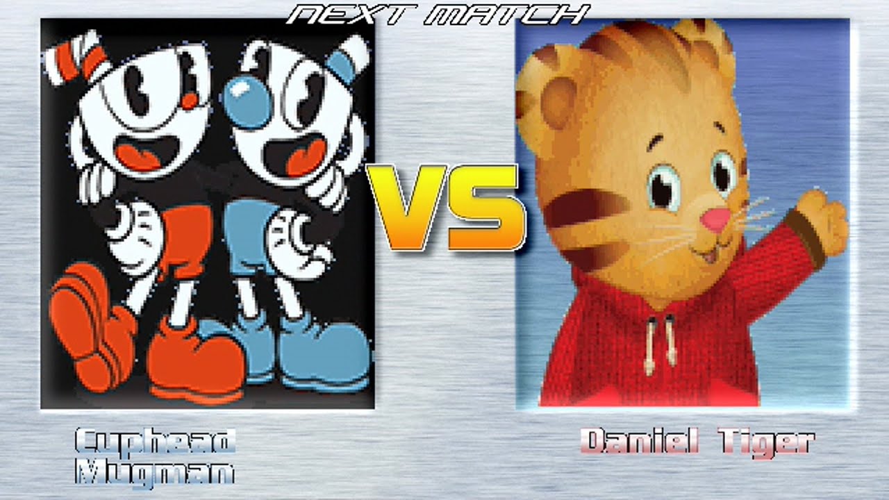 M.U.G.E.N BATTLES | Cuphead/Mugman vs Daniel Tiger | Cuphead vs Daniel Tiger's Neighborhood
