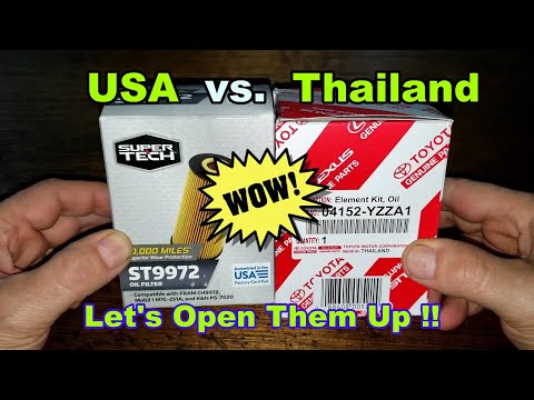 Supertech Cartridge Oil Filter ST9972 vs. Toyota 04152-YZZA1 Cartridge Oil Filter Comparison