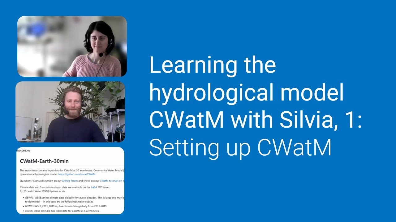 Setting up the hydrological model CWatM with GitHub (A1)