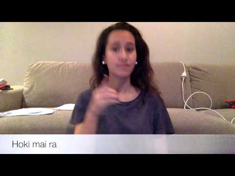 Maori phrases in sign language
