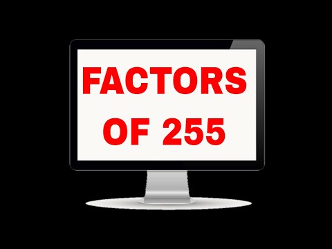 Factors of 255