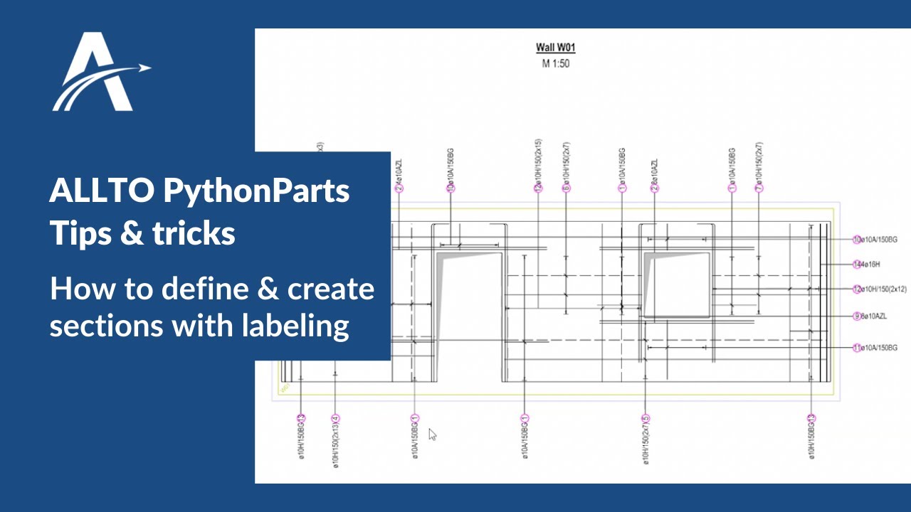 ALLPLAN Wall Reinforcement PythonParts - Developed by ALLTO