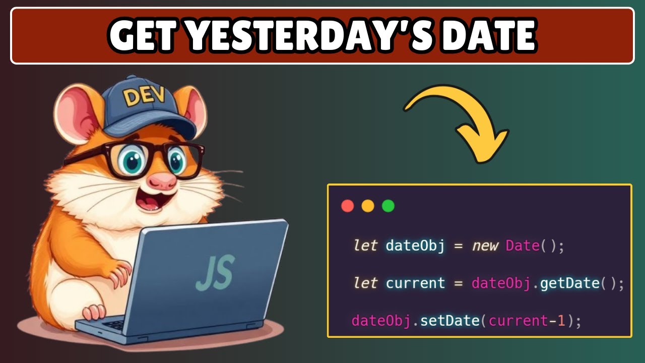 How to Find Yesterday's Date in Javascript