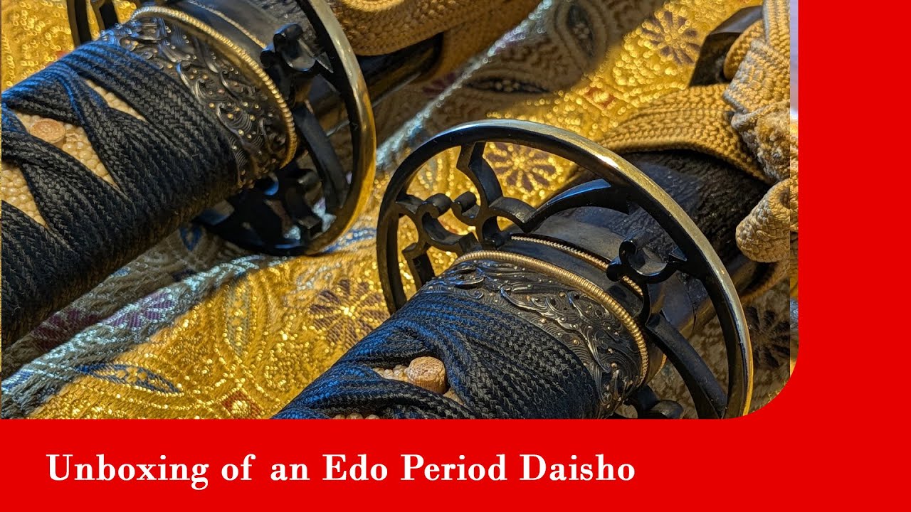 Authentic Edo Daisho Unboxing (NBTHK Hozon) | Goto Seijo & Omori School Fittings