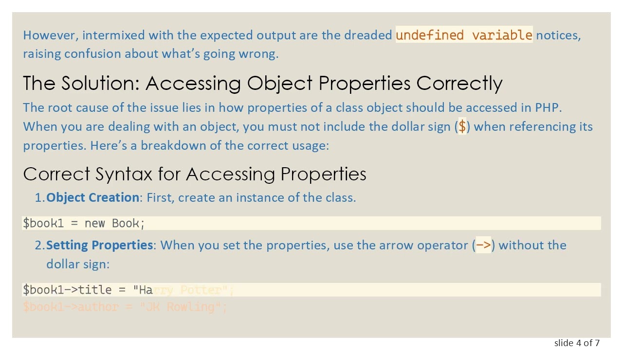 Understanding Undefined Variable Errors in PHP