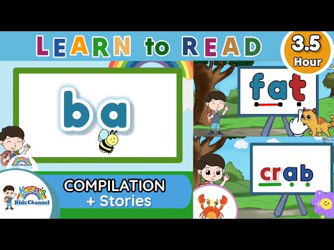 Reading Compilation | Two-Letter Blends, CVC Words, Consonant Blends, Consonant Digraphs & Stories