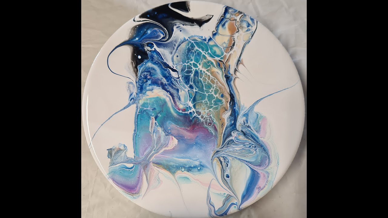 Fluid art clock quick process