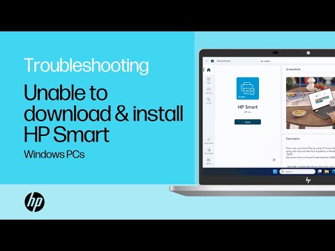 Unable to download and install the HP Smart app on a Windows PC | HP printers | HP Support