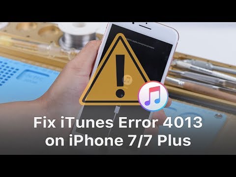 How to Fix iTunes Error 4013 on iPhone 7/7 Plus