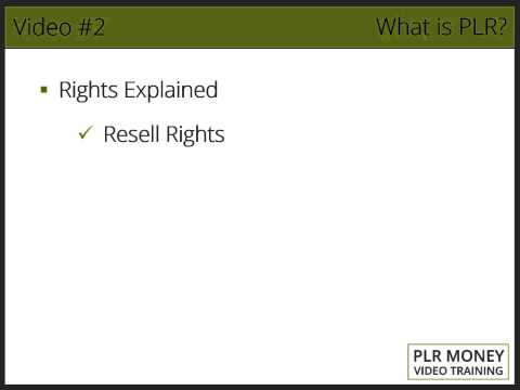 What is PLR ?