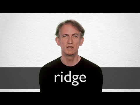 RIDGE definition and meaning | Collins English Dictionary