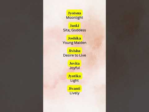 15 Indian Unique Baby Girl Names Starting With Letter 'J' with Their Meaning | Nikita Ki Duniyaa