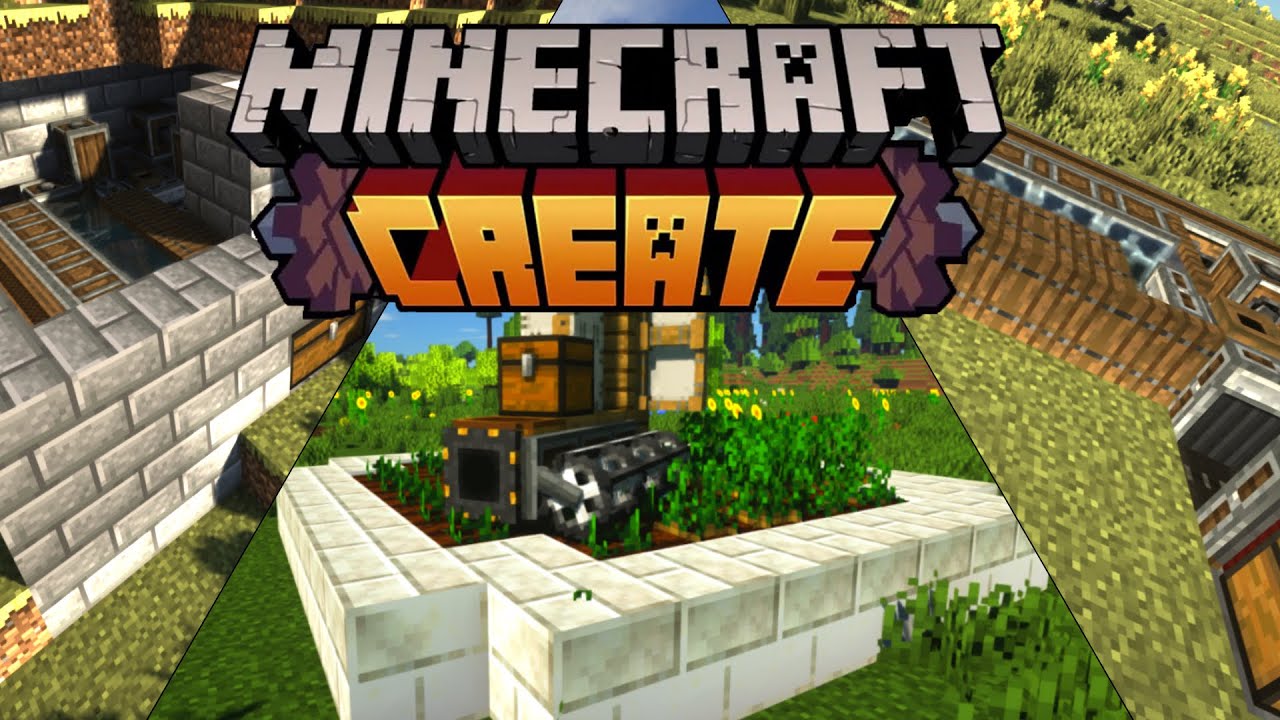 Best 3 Beginner Machines | Create Mod | Tutorial | Minecraft