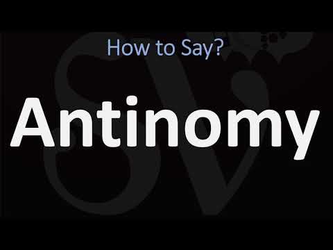 How to Pronounce Antinomy? (CORRECTLY)