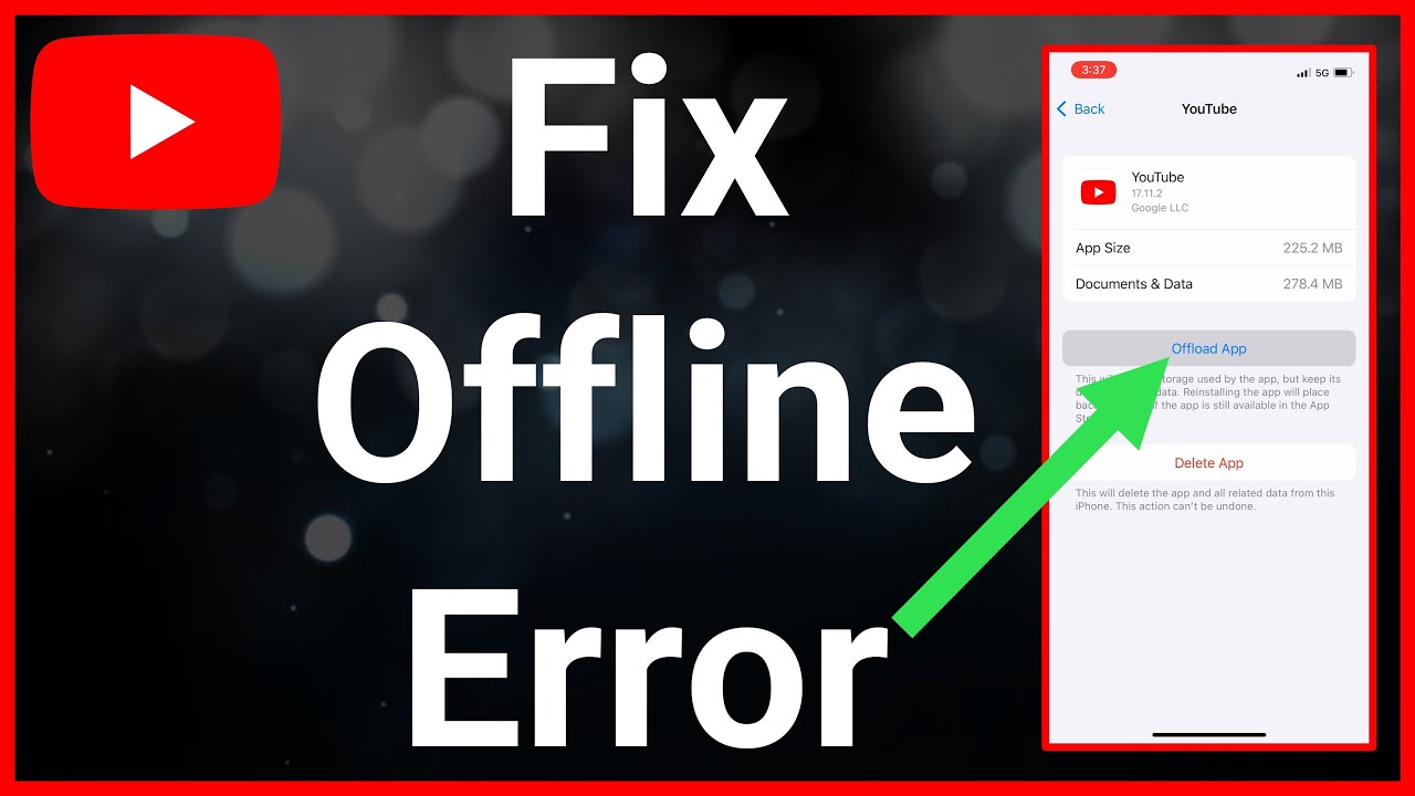 How To Fix YouTube Offline Error