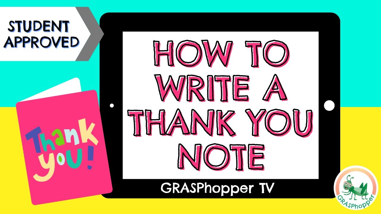 How to Write a Thank you Note for Kids in English