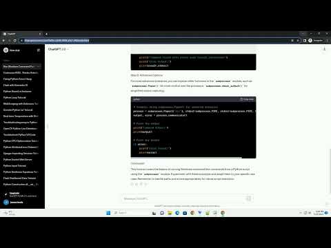 How to run windows command line from python script