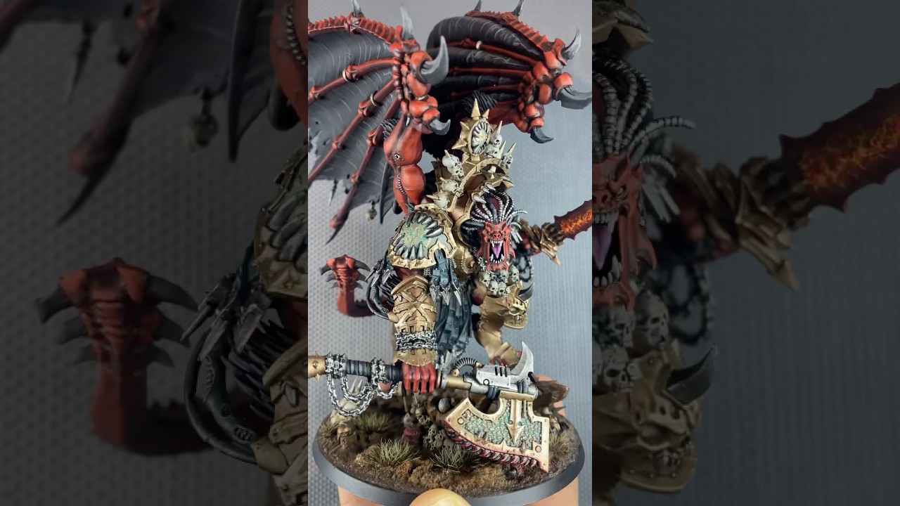 Angron, Daemon Primarch of Khorne painting process! #warhammer #warhammer40k #warhammer40000 #40k