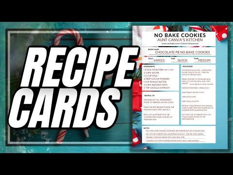 Recipe Card for a Holiday Gift | No Bake Cookies