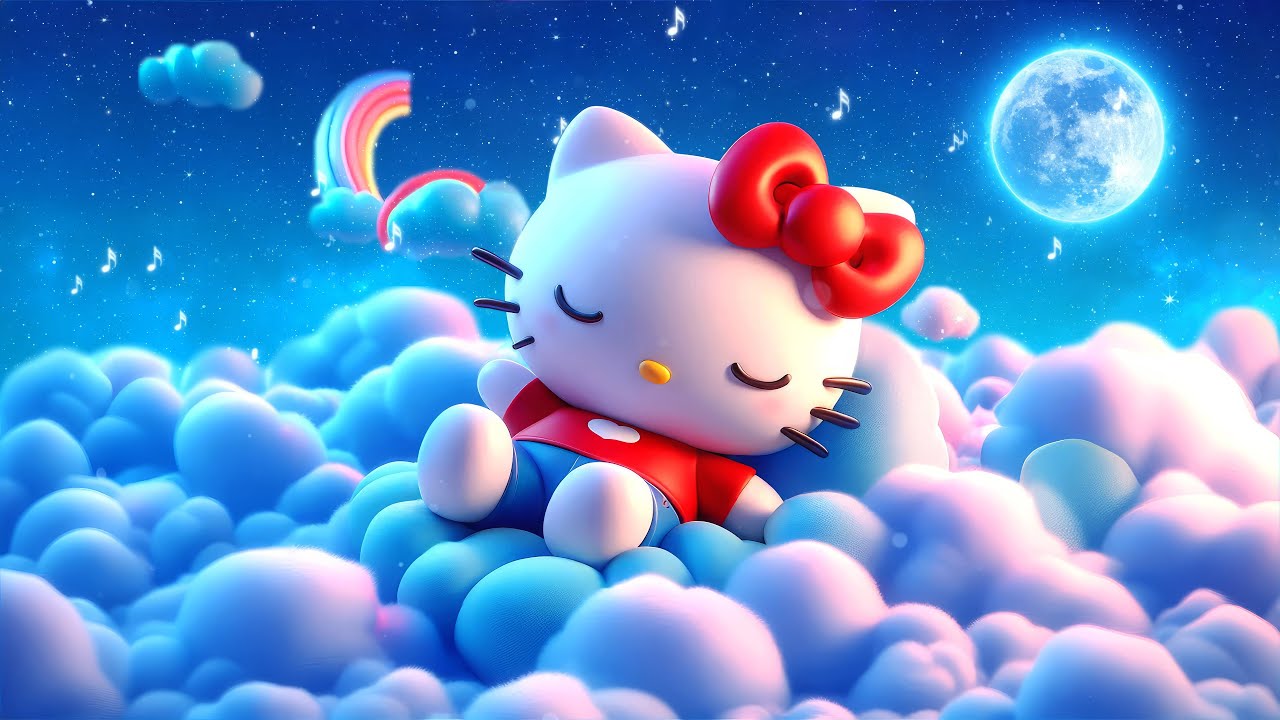 FALL INTO SLEEP INSTANTLY with Hello Kitty 🐱 Stop Overthinking, Release Of Melatonin, Deep Sleep