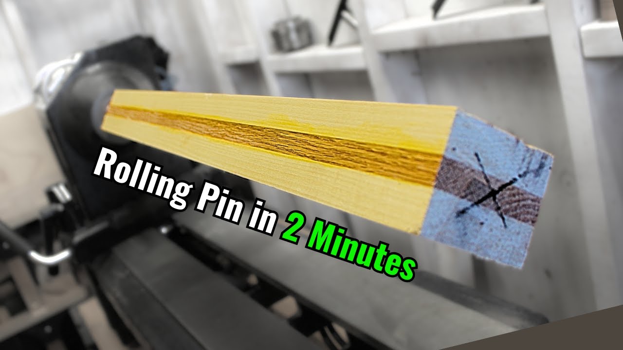 Segmented French Rolling Pin - 2 Minute Woodturning