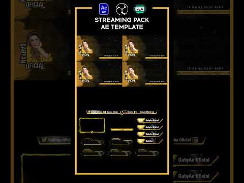 STREAM OVERLAY PACK FREE AFTER EFFECTS TEMPLATE with DOWNLOAD LINK for STREAMLABS OBS STUDIOS
