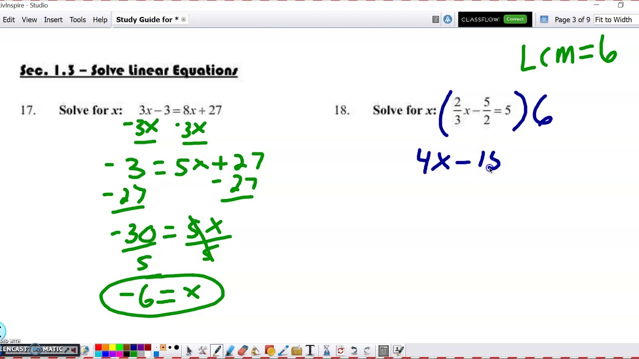 Ad Alg Chapter 1 Study Guide Section 1 3