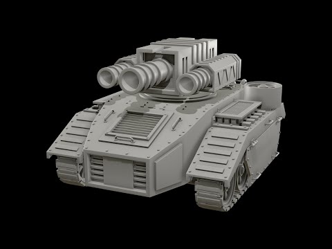 Concept Tank 3 - Only Mesh - 3d Model Turntable