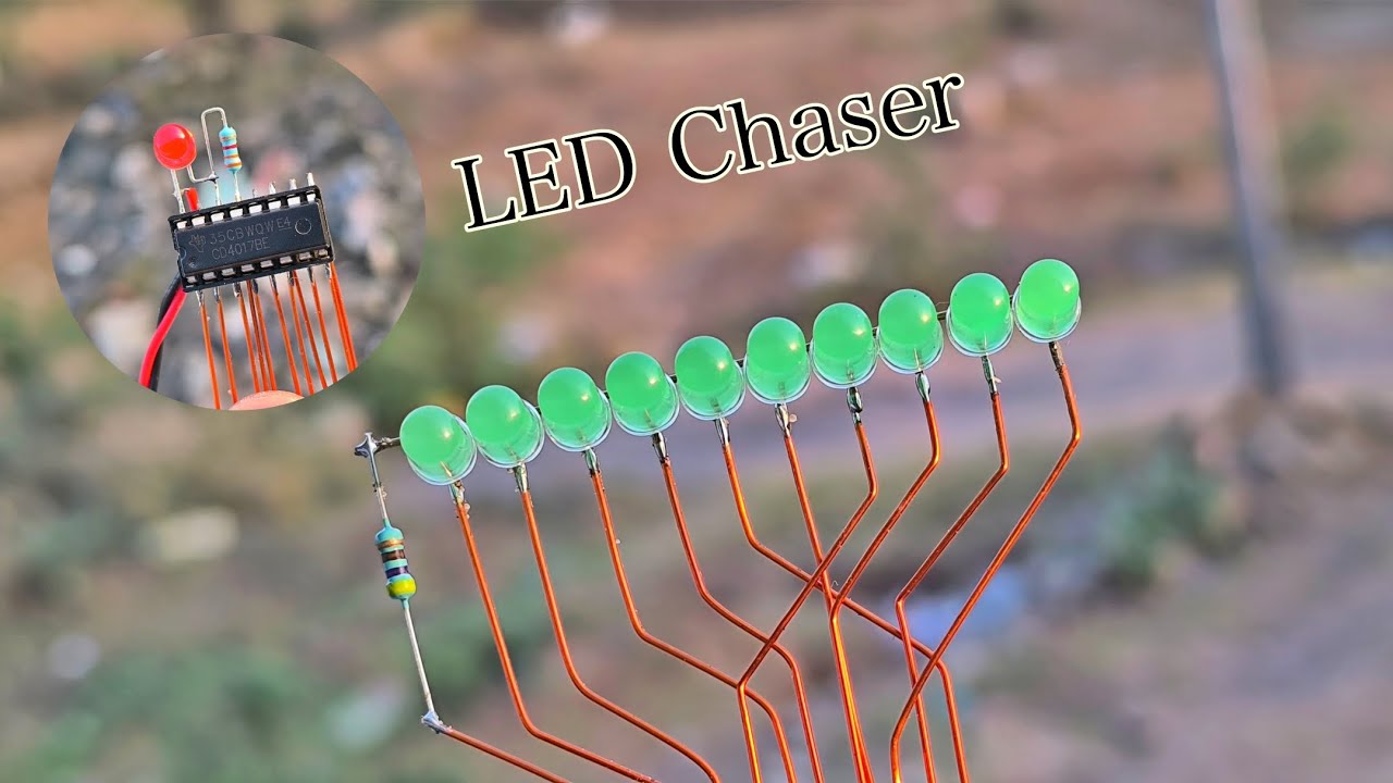 Only 5 Minutes to Build an Amazing LED Chaser Light! 🚀✨ | Quick DIY LED Project