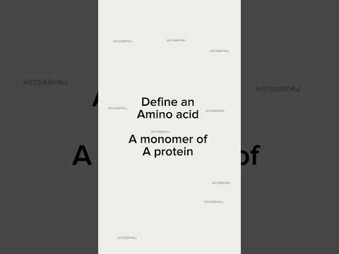 Define an amino acid | #aminoacids #definition #proteins