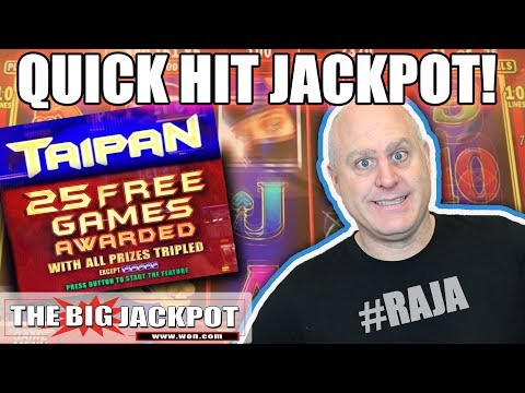 ๐ฅ25 FREE GAMES! ๐ฅQuick Hit Jackpot on Taipan Slots | Brian Christopher Slot Challenge