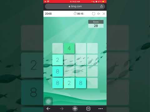 Bing 2048 tiles