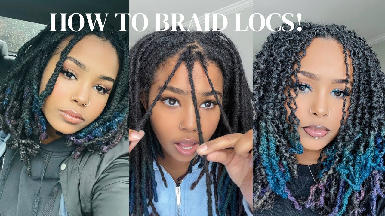 How to braid locs | loc tutorial (easy)