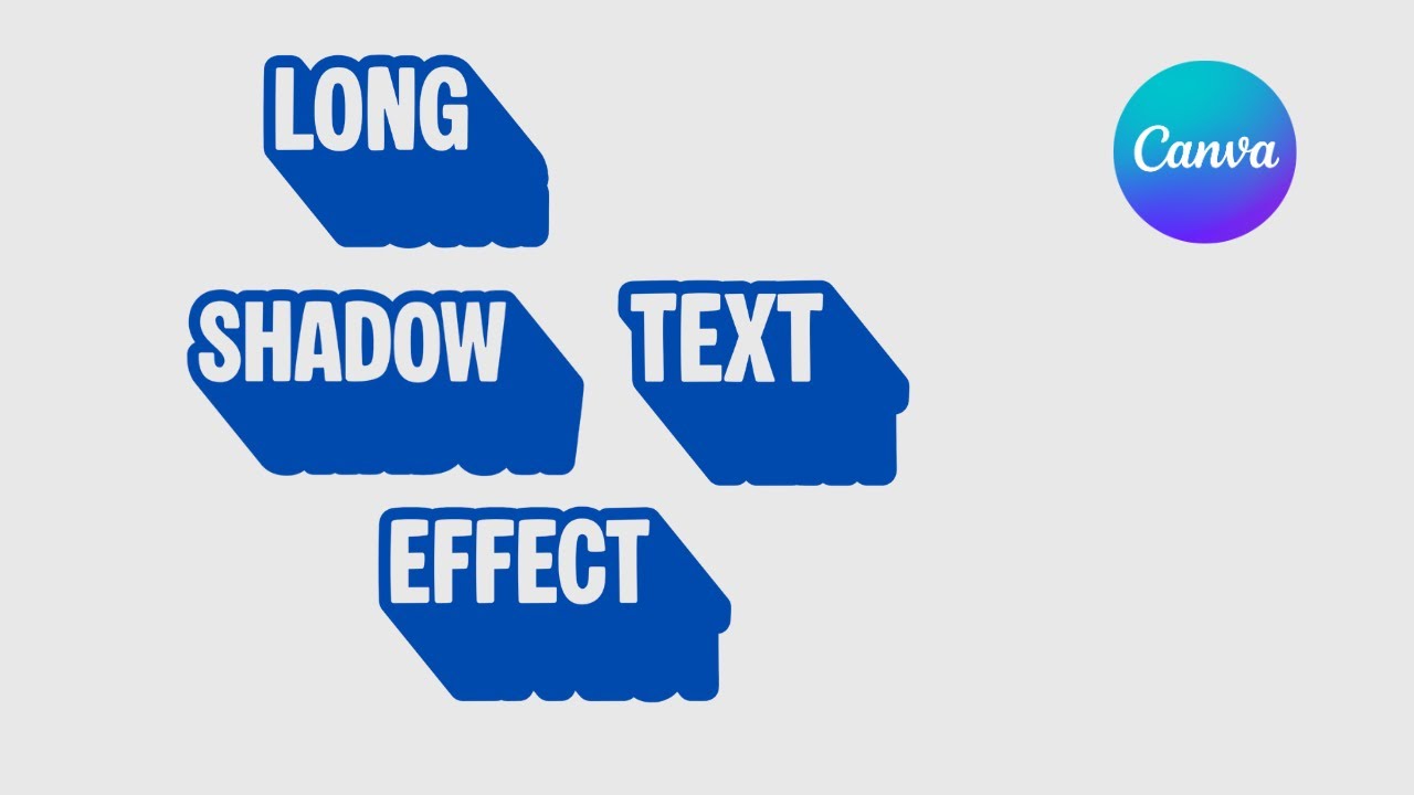 How to Create Long Shadow Text in Canva (Step-by-Step Tutorial) - 3D Look in Seconds!