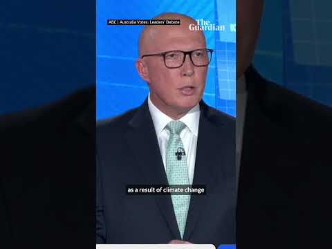 'I'm not a scientist': Dutton responds to climate change question in ABC leaders' debate