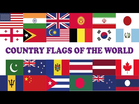 Country Flags of the World | Flag Names for Different Countries | Kids Learning Factory