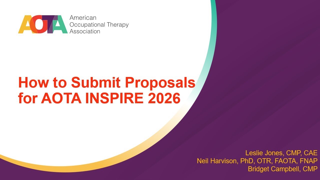 How to Submit Proposals for AOTA INSPIRE 2026