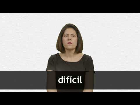English Translation of “DIFÍCIL” | Collins Spanish-English Dictionary