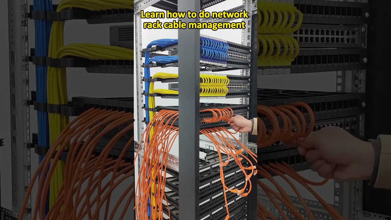 Learn how to do network rack cable management easily.