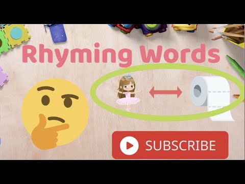 Rhyming Words For Kids |  Learn 50 Interesting Rhyming Words