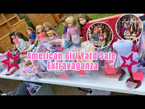 I found a Garage Sale FULL of American Girl Dolls ( it was worth waking up at 7 a.m on a Saturday)